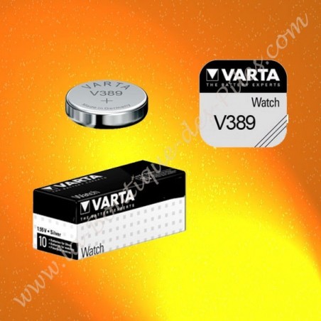 Pile V389 Varta, Pile Oxyde d'argent 1,55v 81 mAh